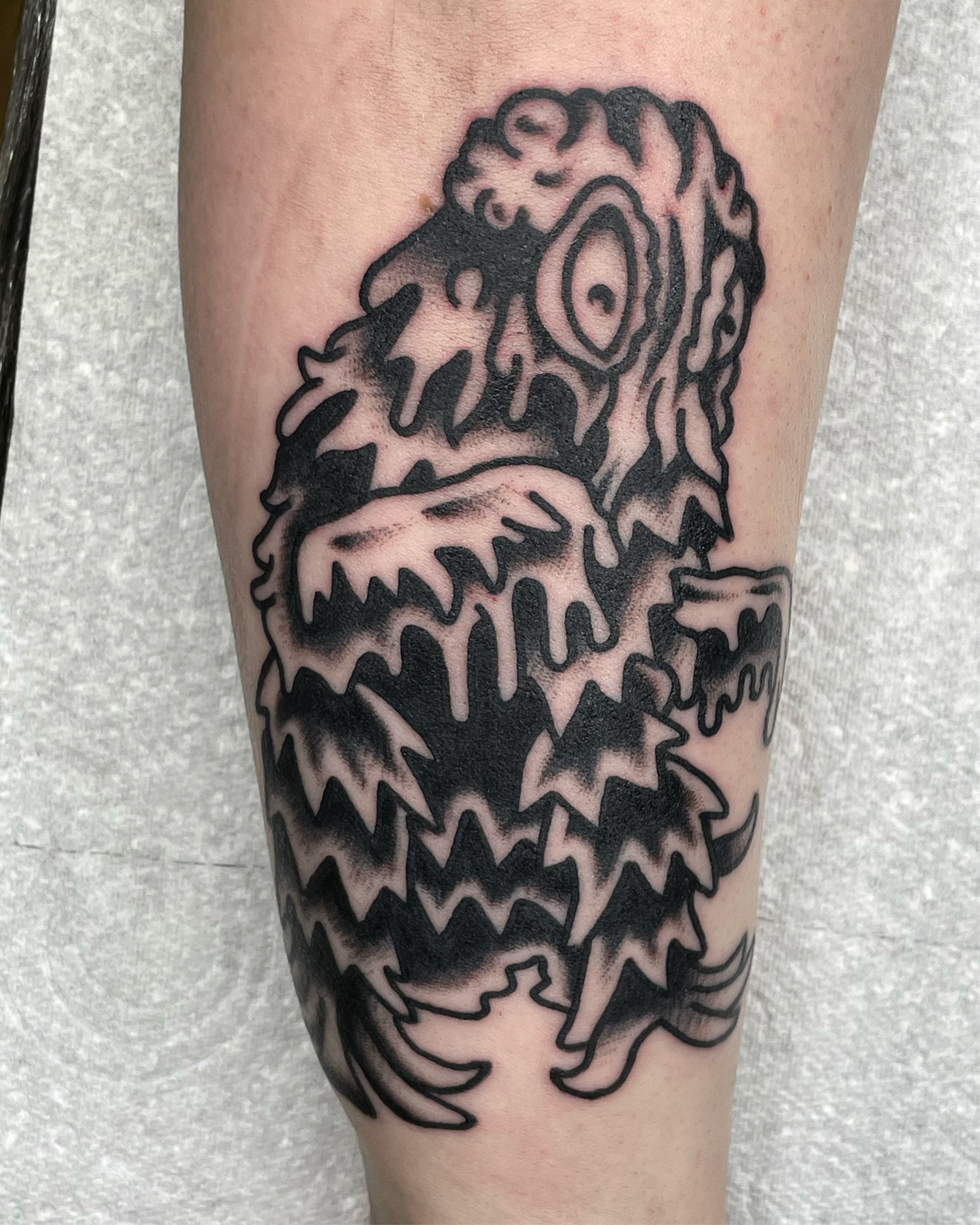 Traditional Monster Tattoo by Goblyn Crew • Tattoodo