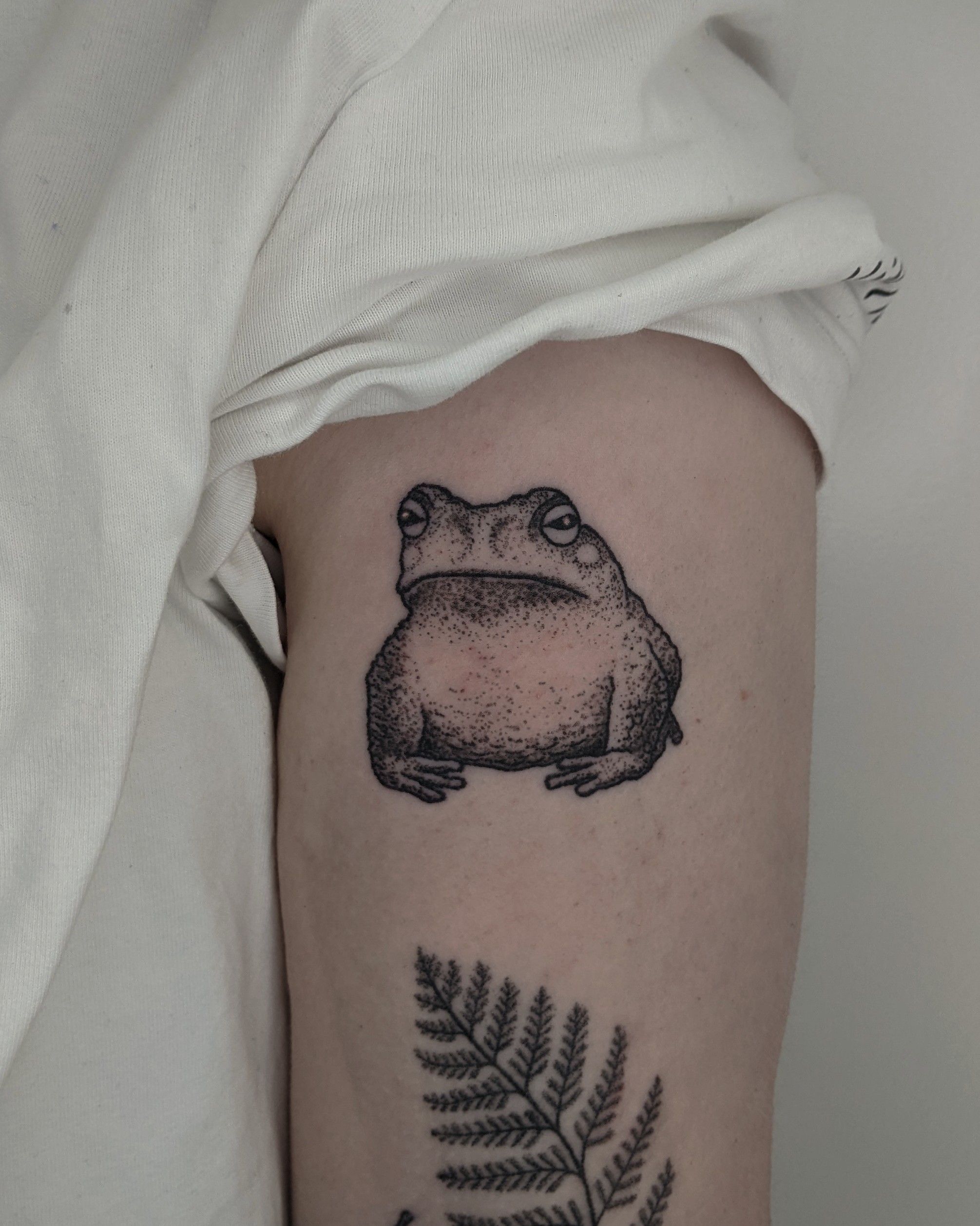 Mystical Frog Hand-Poke Tattoo • Tattoodo