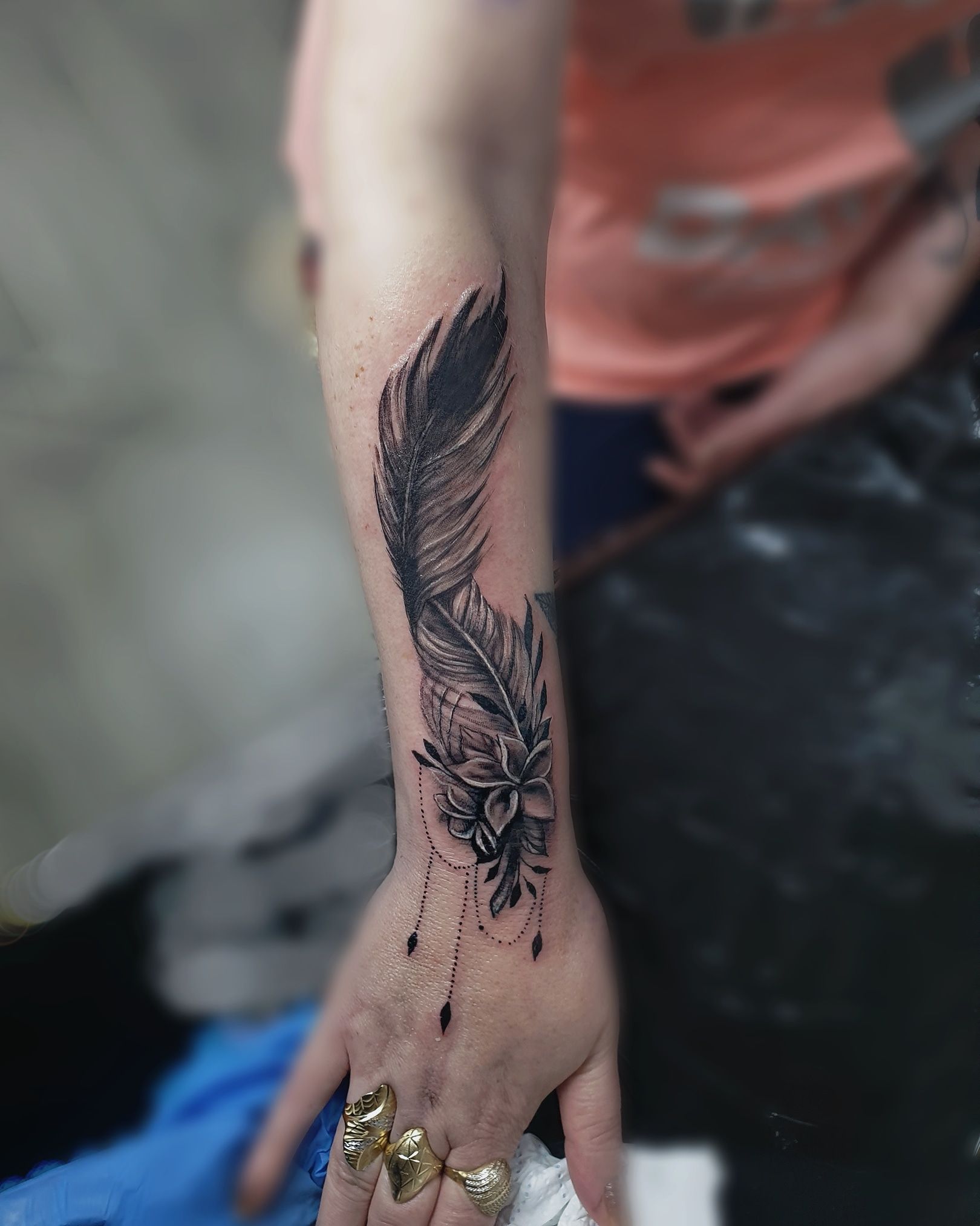 Ornamental Feather Tattoo by Larisa Andreea Boboc • Tattoodo