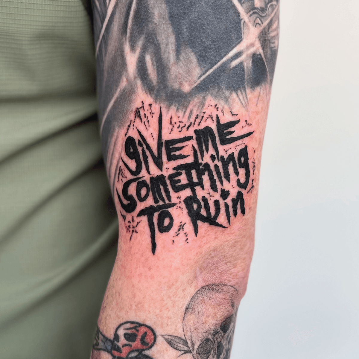 Tattoo uploaded by Dave Walker • Bold Lettering Frank Carter Lyrics ...