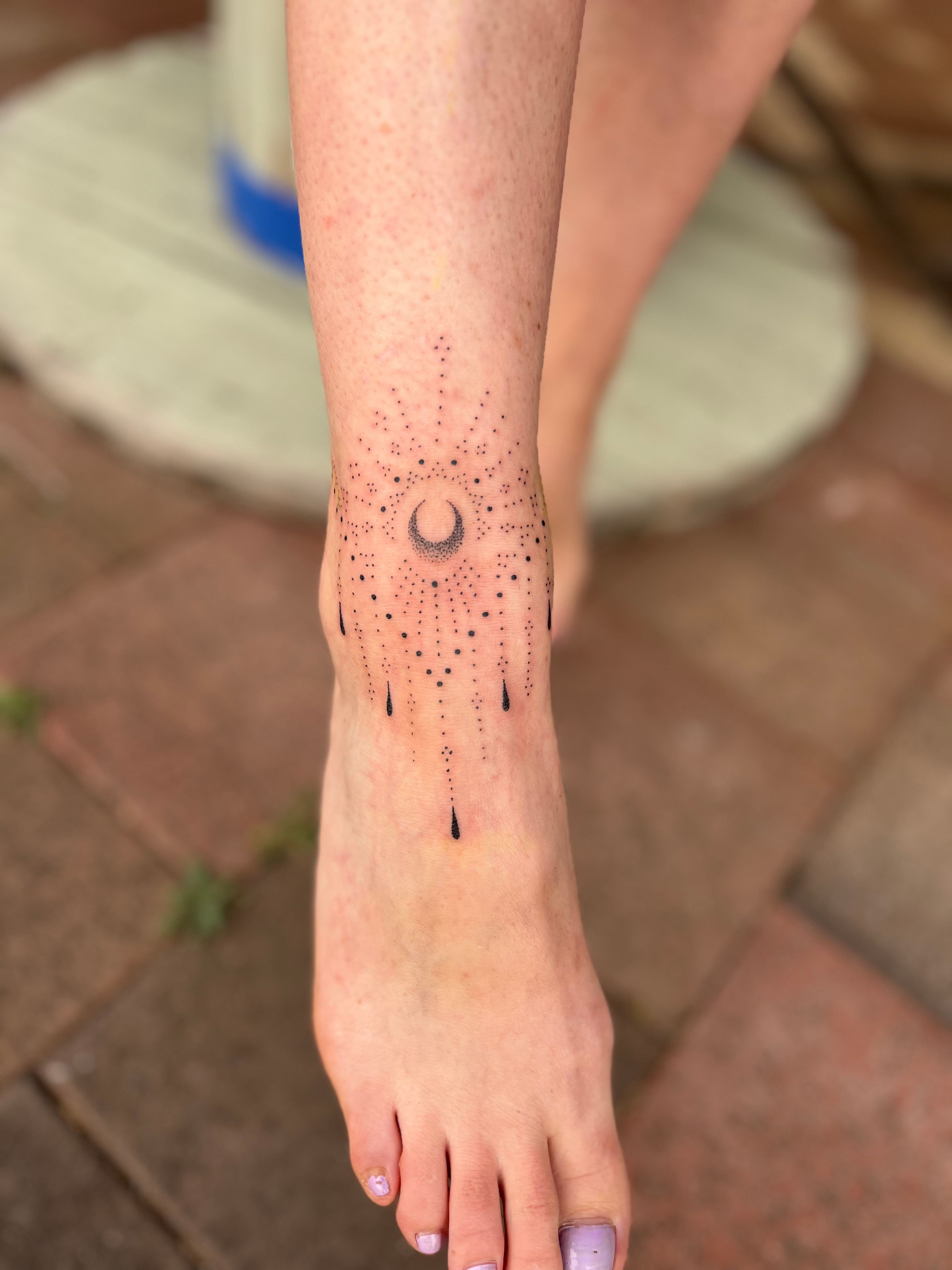 Intricate Hand-poked Dotwork by Indigo • Tattoodo