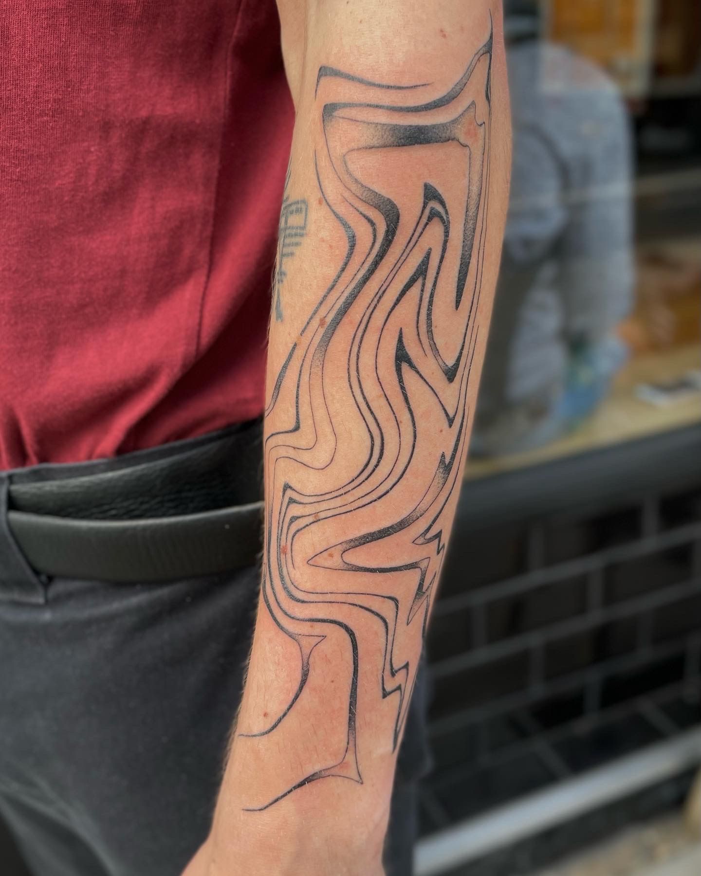 Abstract Blackwork Tattoo by Julia Bertholdi • Tattoodo