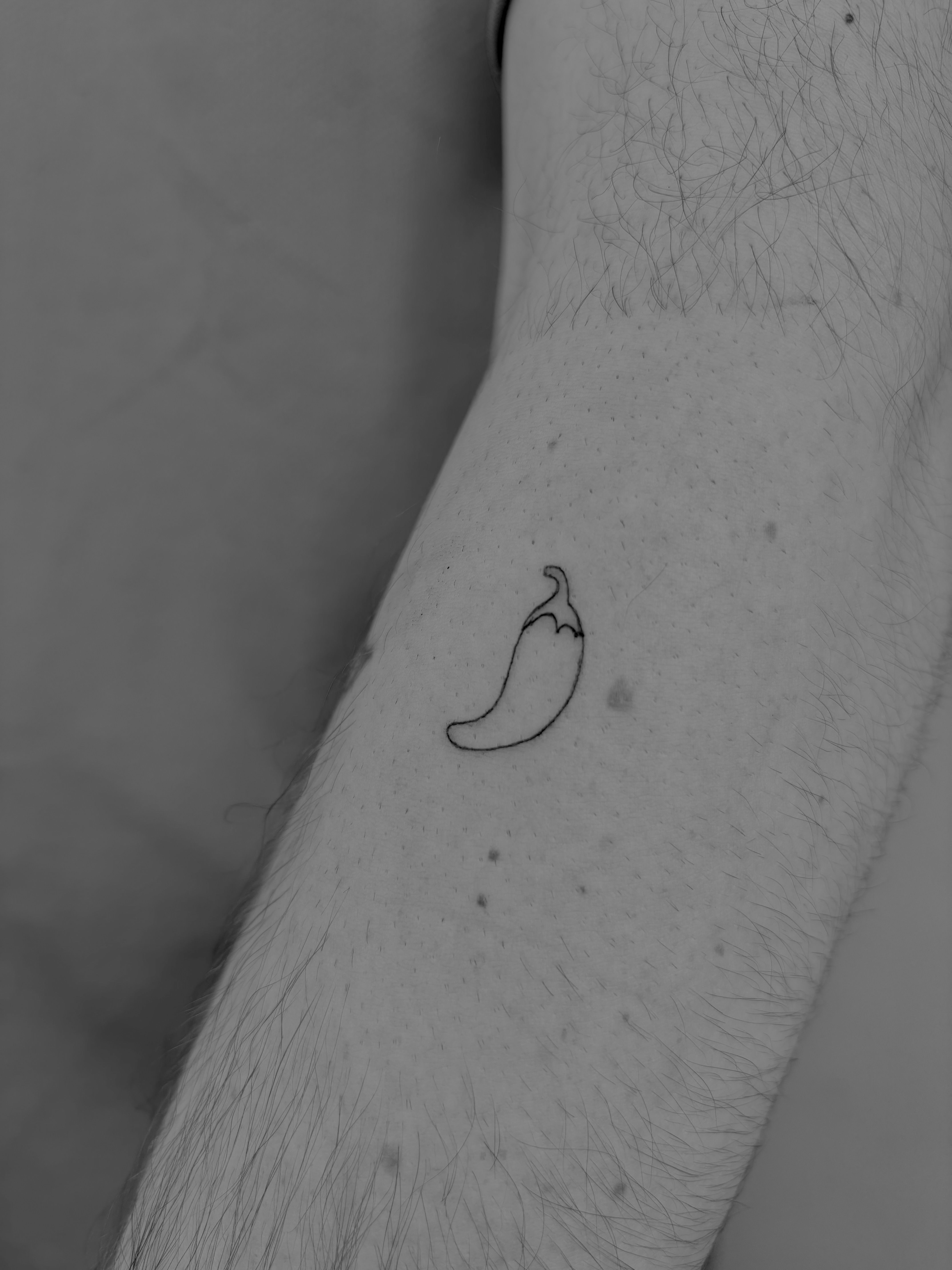 Spicy Fine Line Chilli Pepper Tattoo • Tattoodo