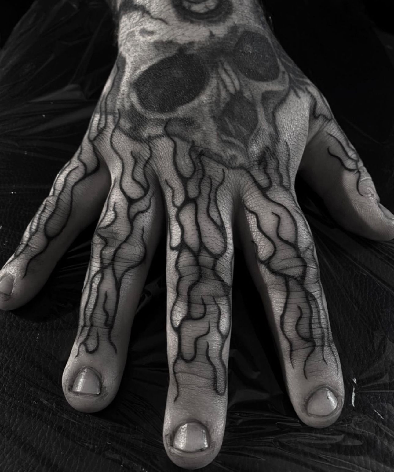Fiery Blackwork by Sophia Hayes • Tattoodo