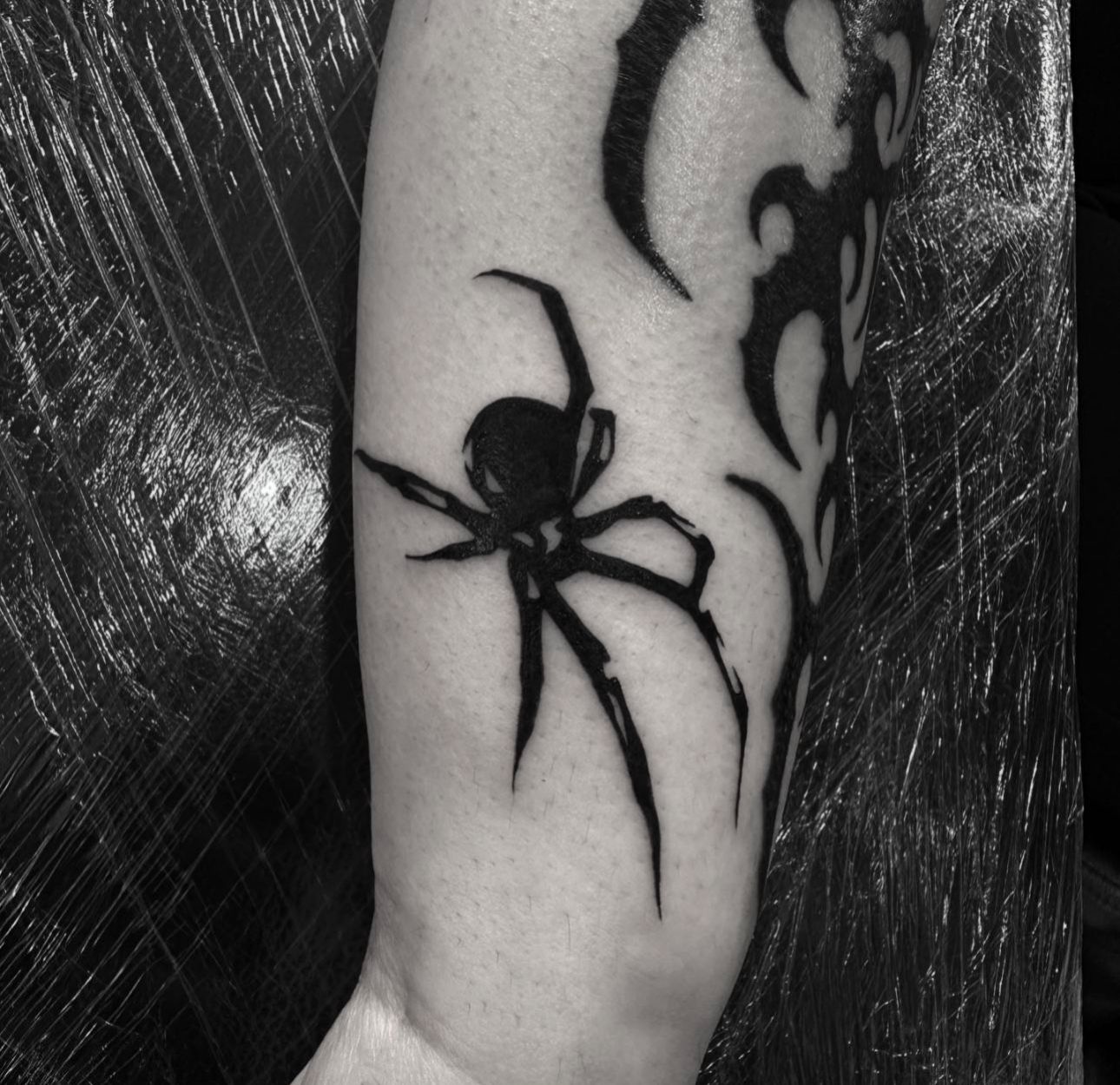 Intricate Spider Blackwork by Sophia Hayes • Tattoodo