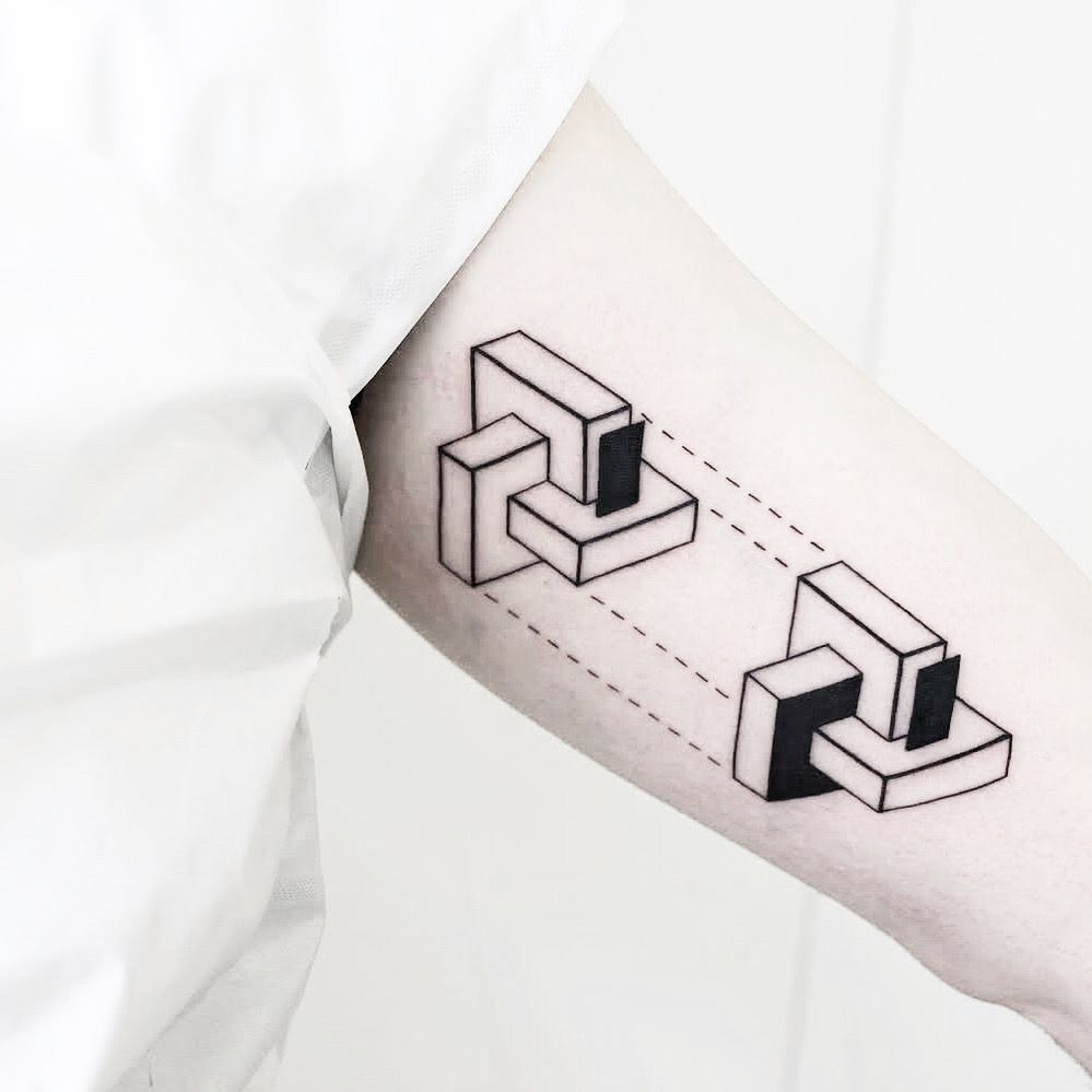 Geometric 3D Blocks • Tattoodo