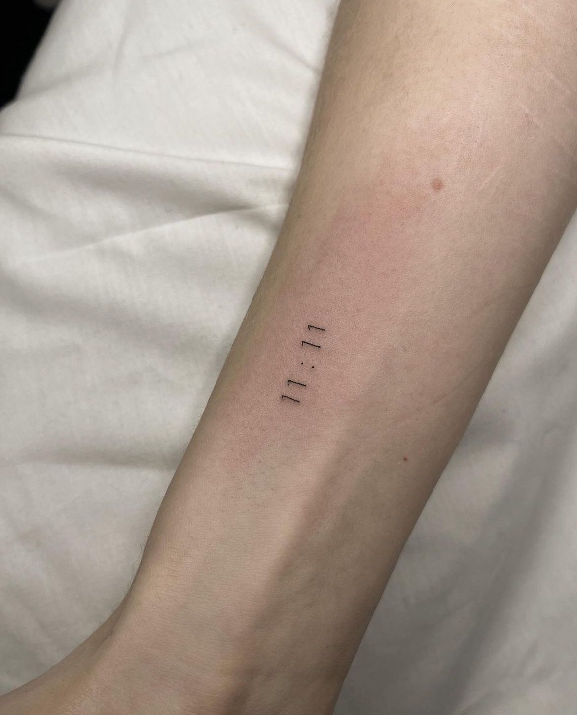 Delicate Fine Line Script Tattoo • Tattoodo