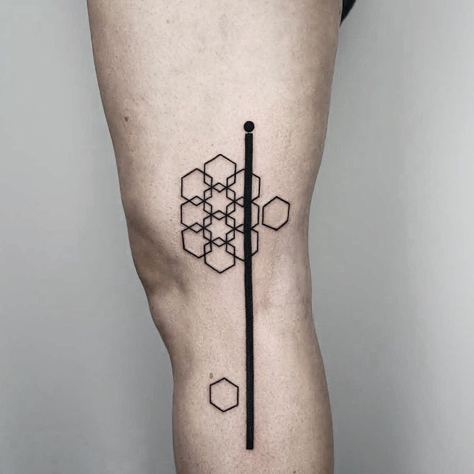 Geometric Blackwork Tattoo by Malvina Maria • Tattoodo