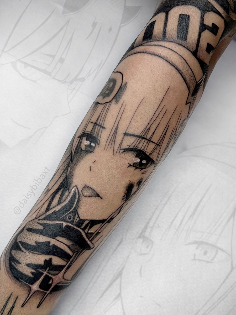 Tattoo uploaded by Daisy Bibaxt Tattoo • ゼロツー，002 💜 Zero two Darling in ...