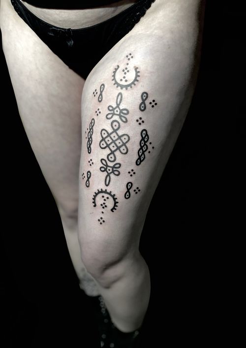 Intricate Blackwork Ornamental Pattern • Tattoodo