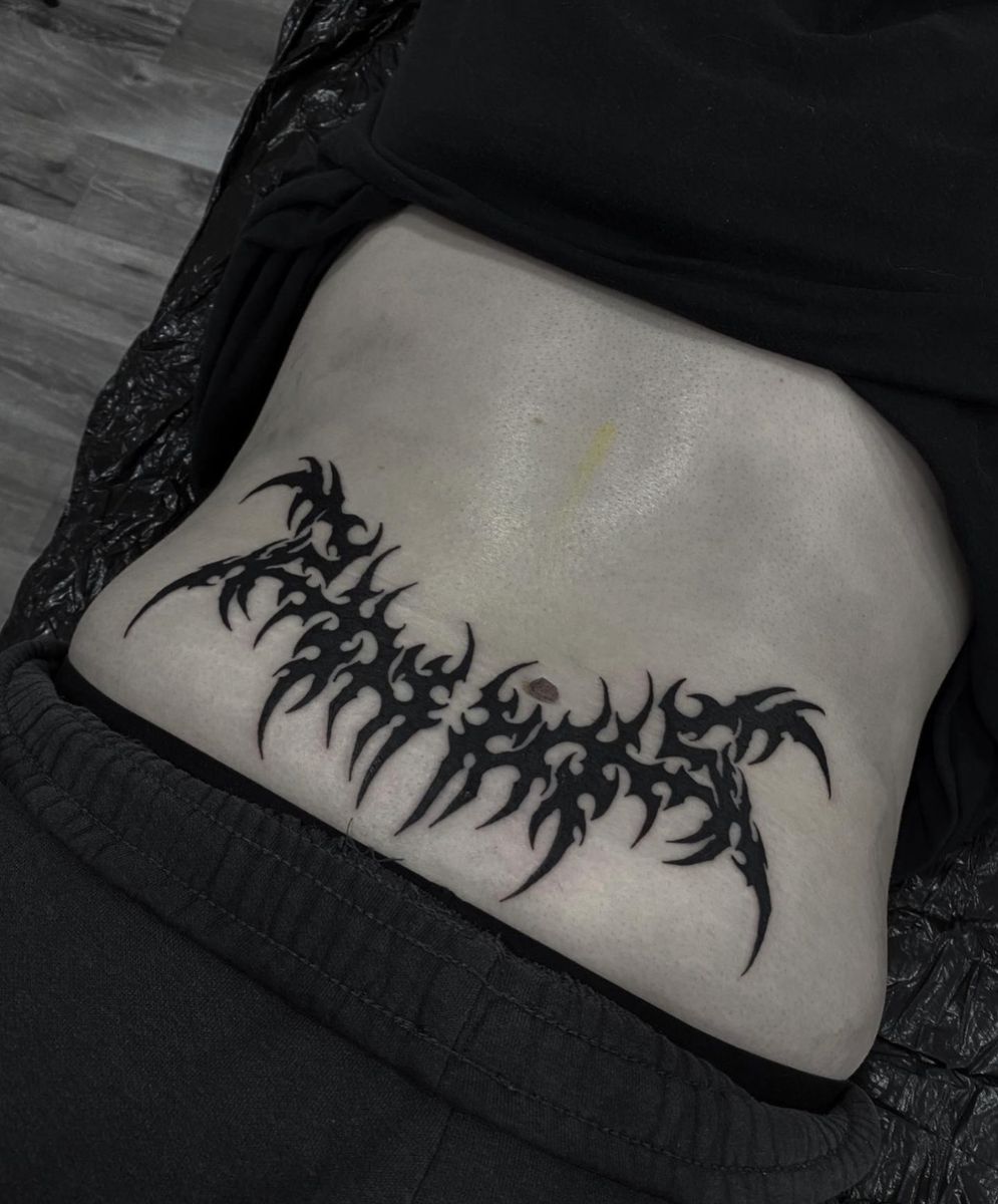 Cyber Sigil Tramp Stamp • Tattoo uploaded by Sophia Hayes • Tattoodo