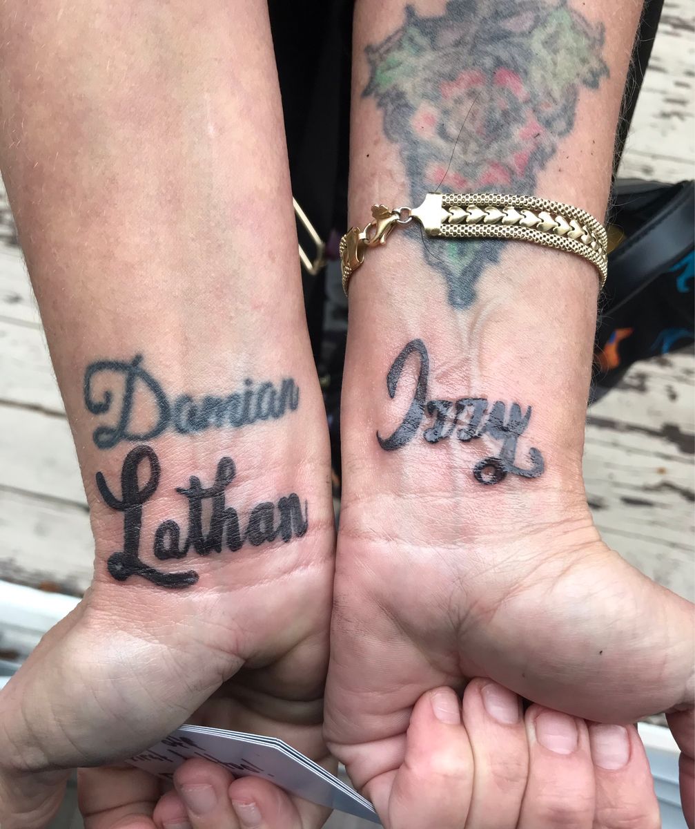 Tattoo uploaded by Purge Tattoos • Name tattoos • Tattoodo