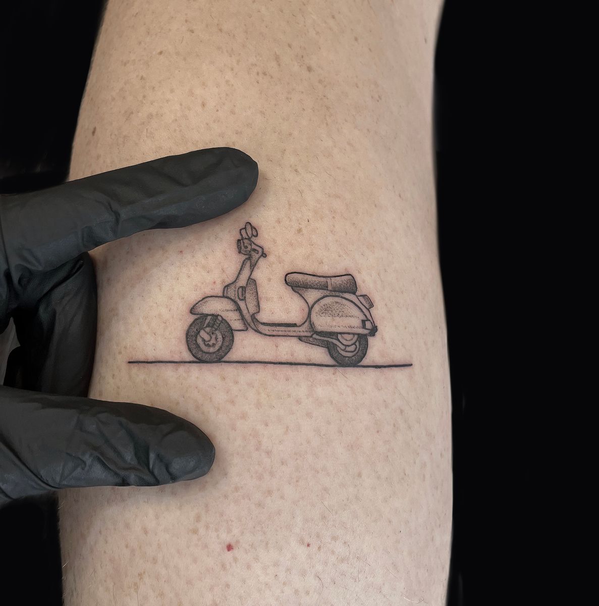 Tattoo uploaded by Rose Harley • Vesper scooter • Tattoodo
