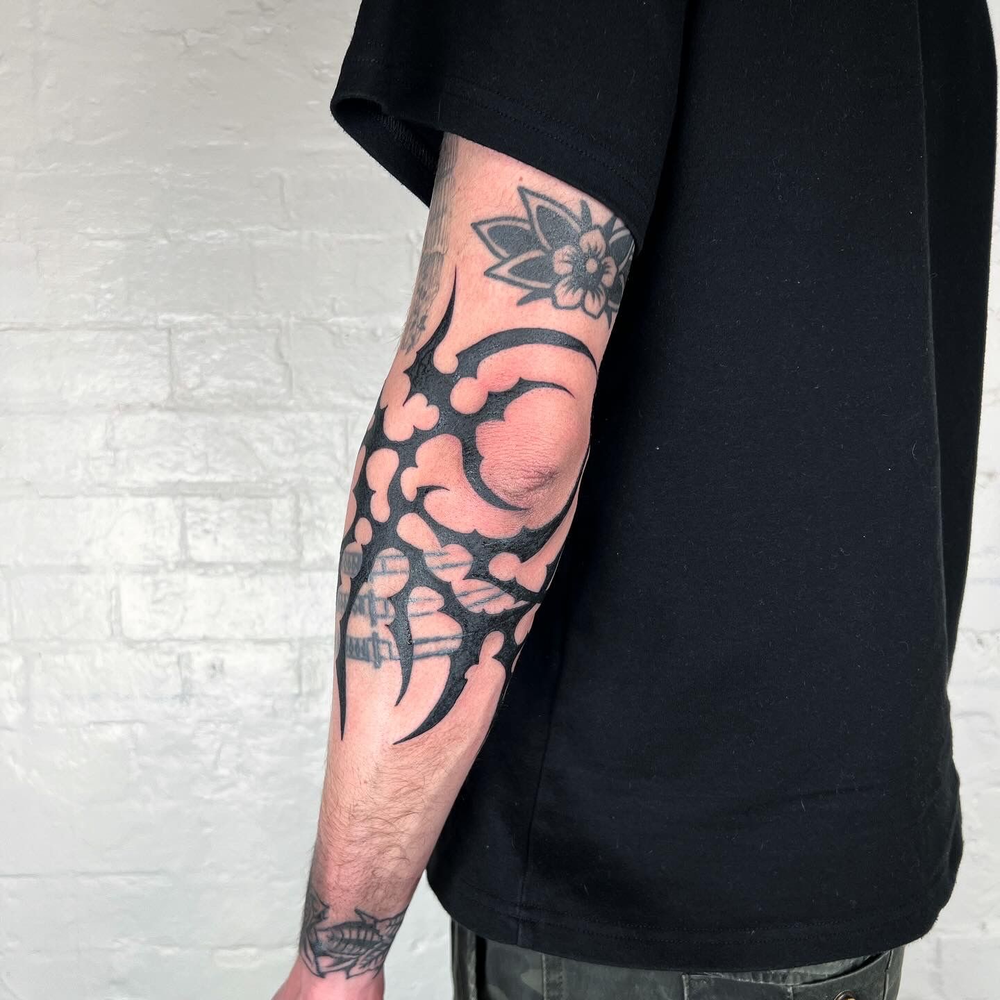 Neotribal Blastover Tattoo by Hellie • Tattoodo