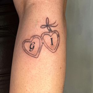 Tattoo uploaded by Kayla Shear • #lock #love #initials #design #locket ...