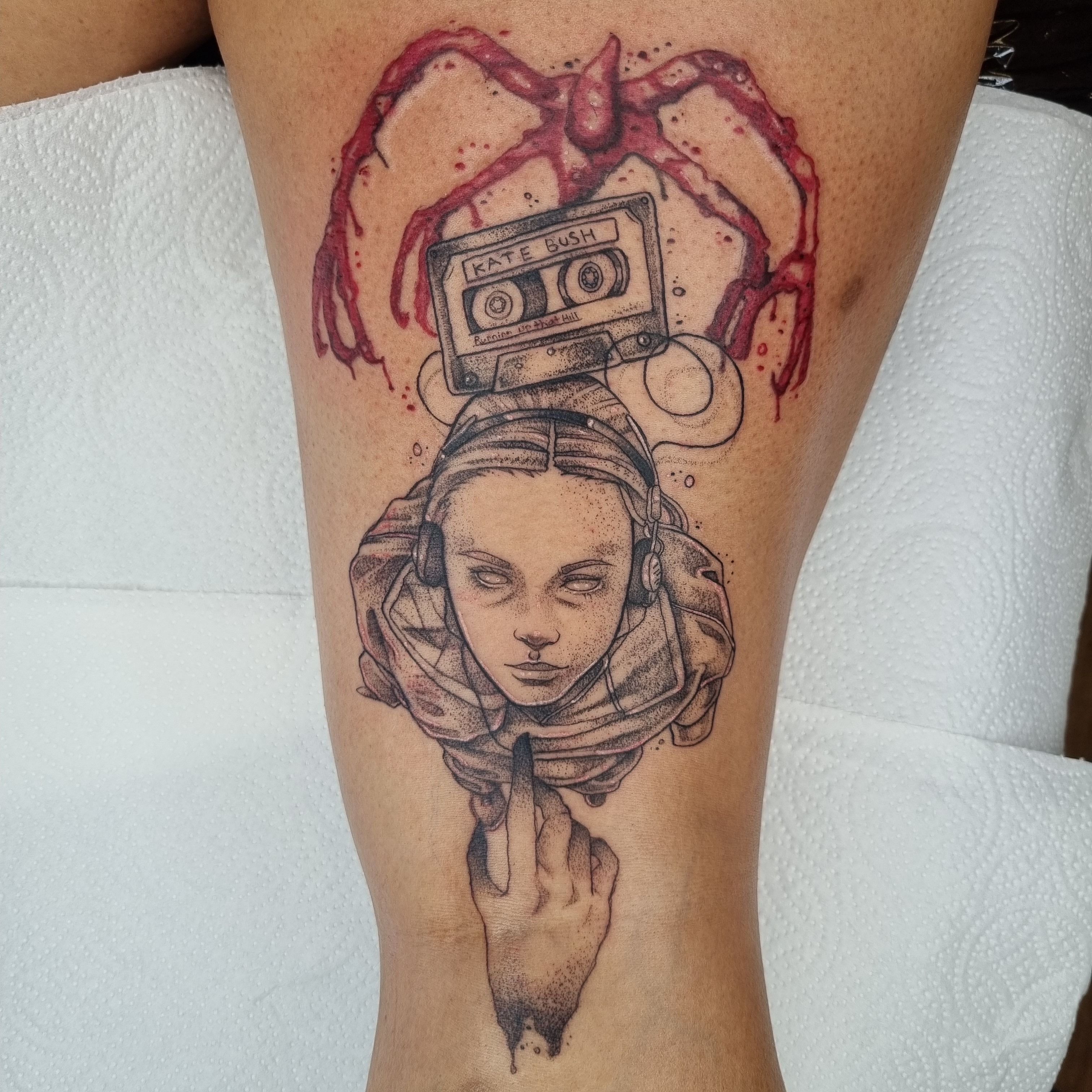 Stranger Things Dotwork Tattoo • Tattoodo