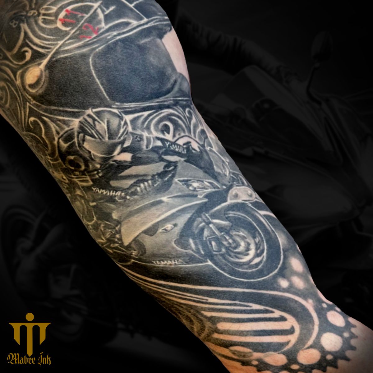 Tattoo uploaded by Tony Mabee • Yamaha R1 - 2 sessions, 15 hours • Tattoodo