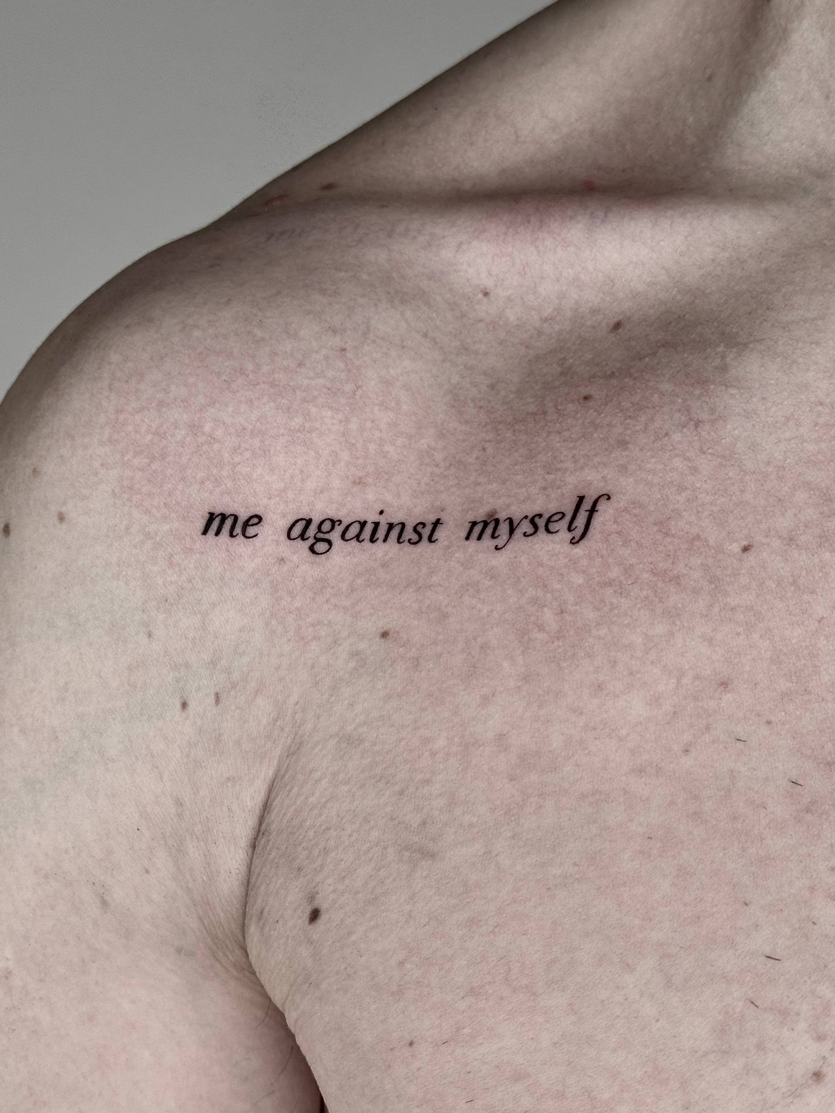 Minimalistic Small Lettering Tattoo by Katerina Nireta • Tattoodo