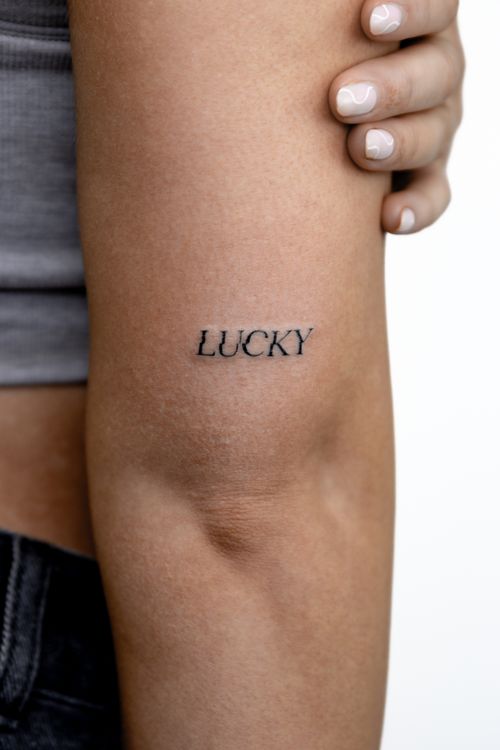 Glitchy Lettering by Alex Lloyd • Tattoodo