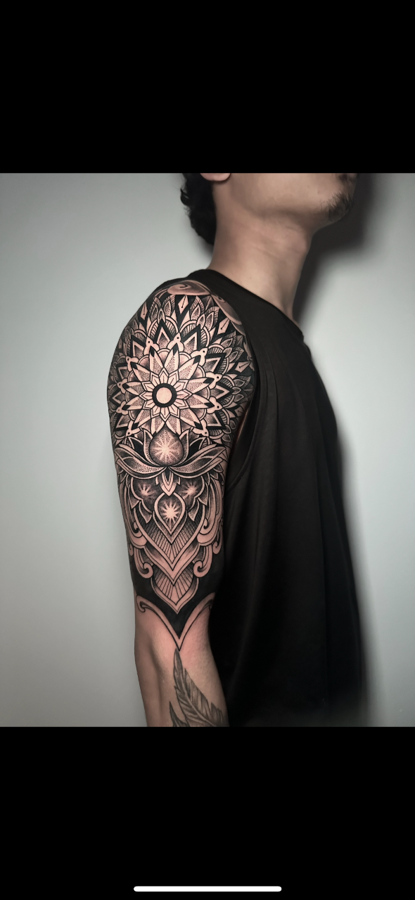 Mandala Upper Arm Tattoo • Tattoodo