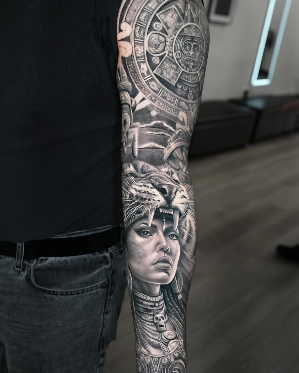 Aztec Sleeve Tattoodo