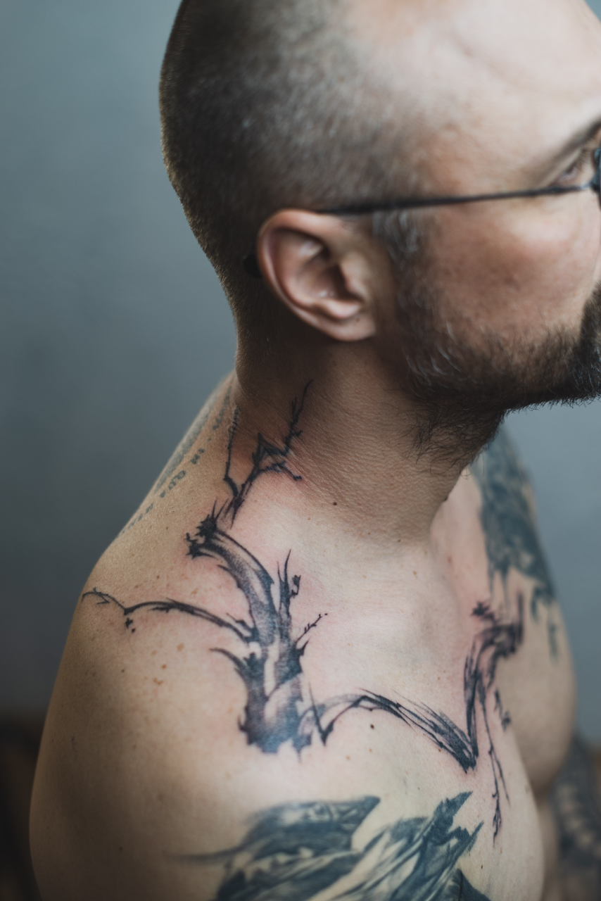 Brushstroke Branch • Tattoodo