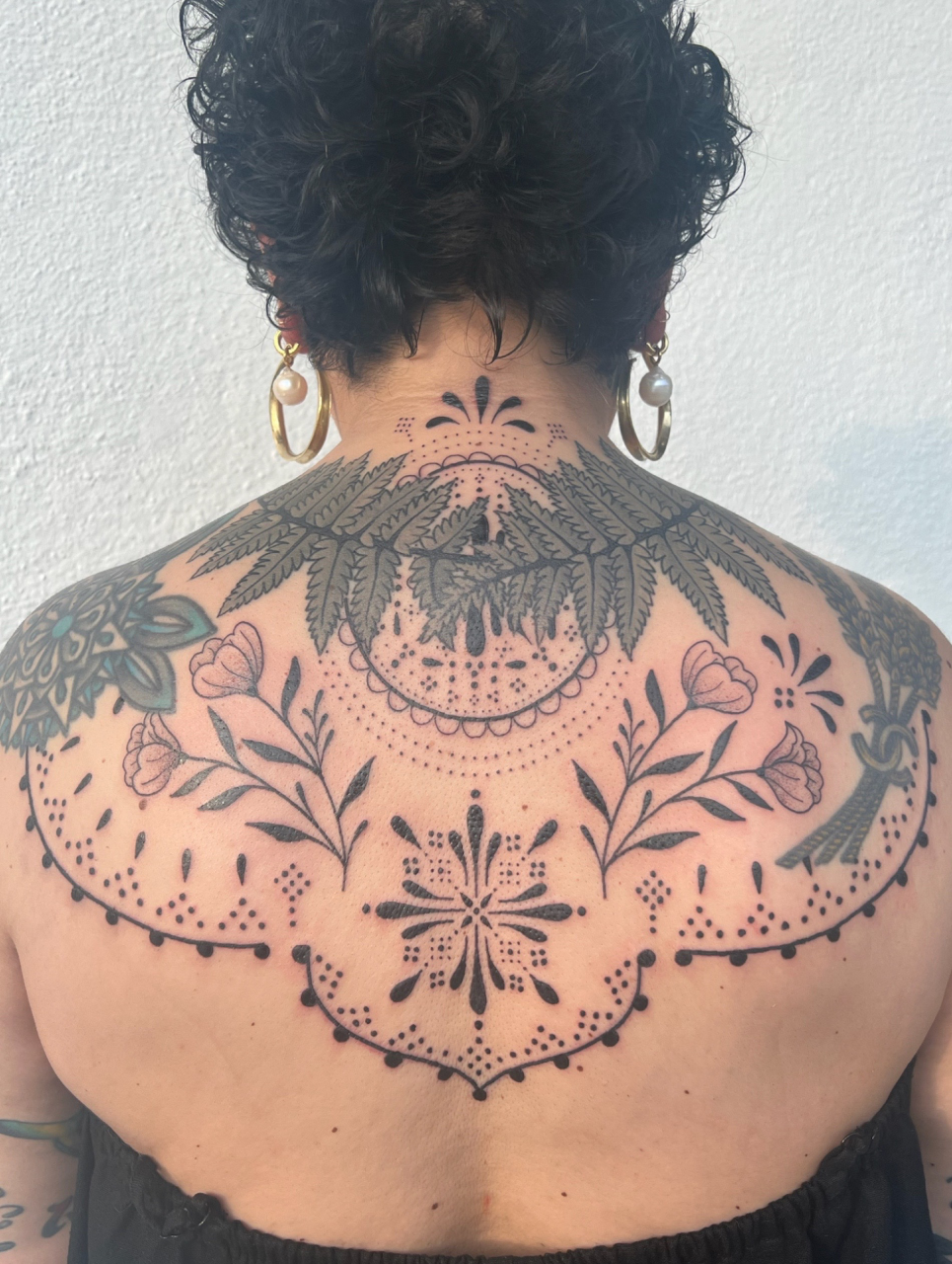 Intricate Floral Blackwork • Tattoodo