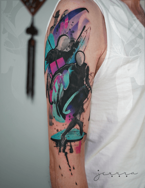 Abstract Dancing Figures • Tattoodo