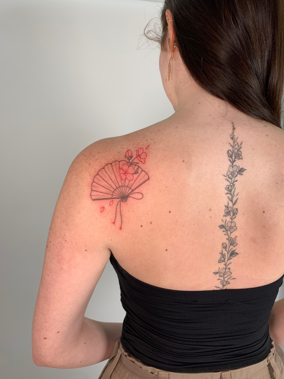 Chic Hand Fan Tattoo by Chloe Hartland • Tattoodo