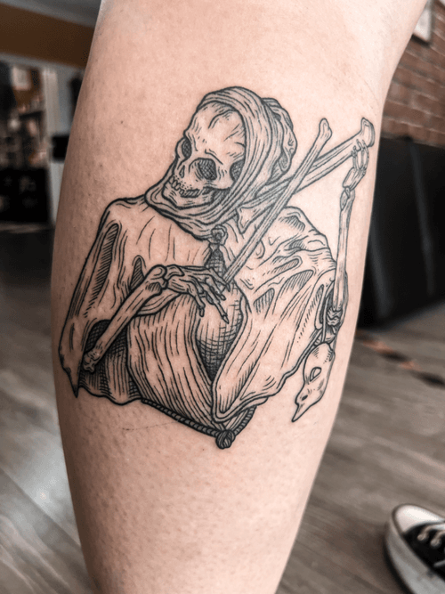 Grim Reaper Playing Violin • Tattoodo
