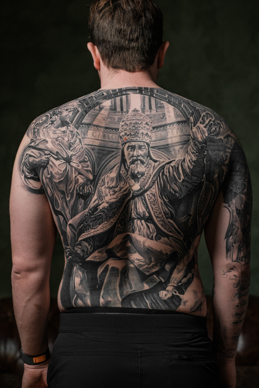 Detailed Pope Tattoo • Tattoodo