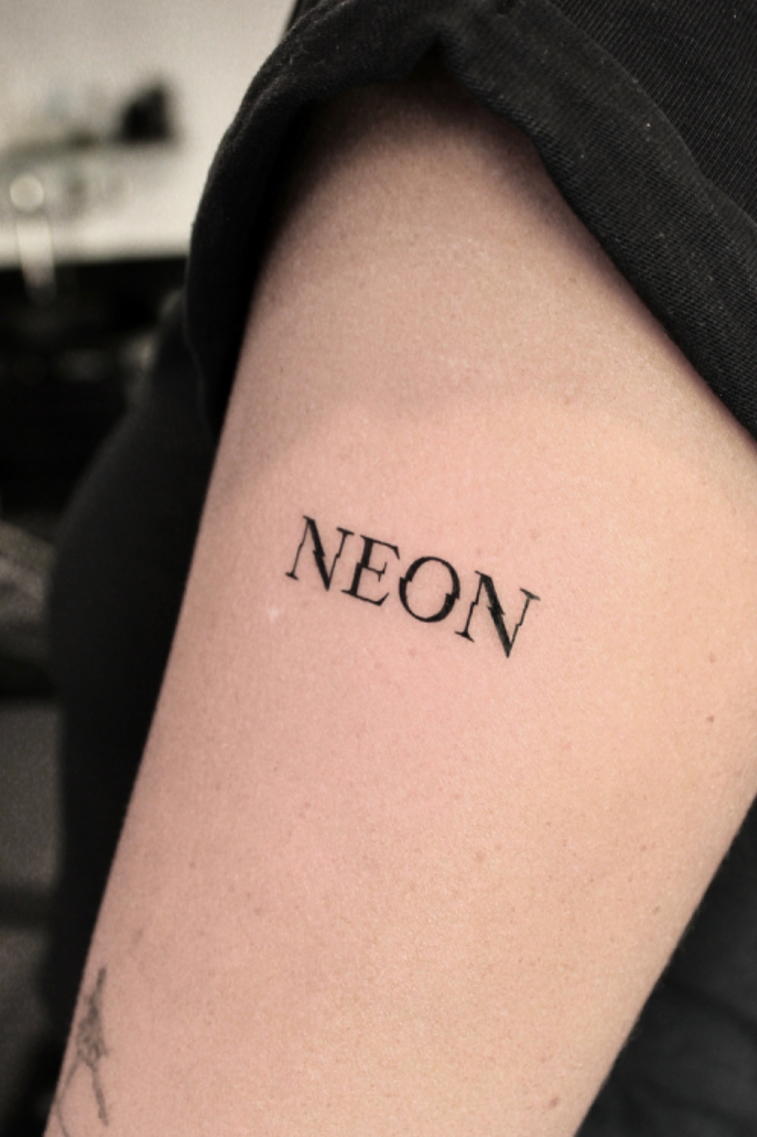 Ayala Lettering Tattoo • Tattoodo