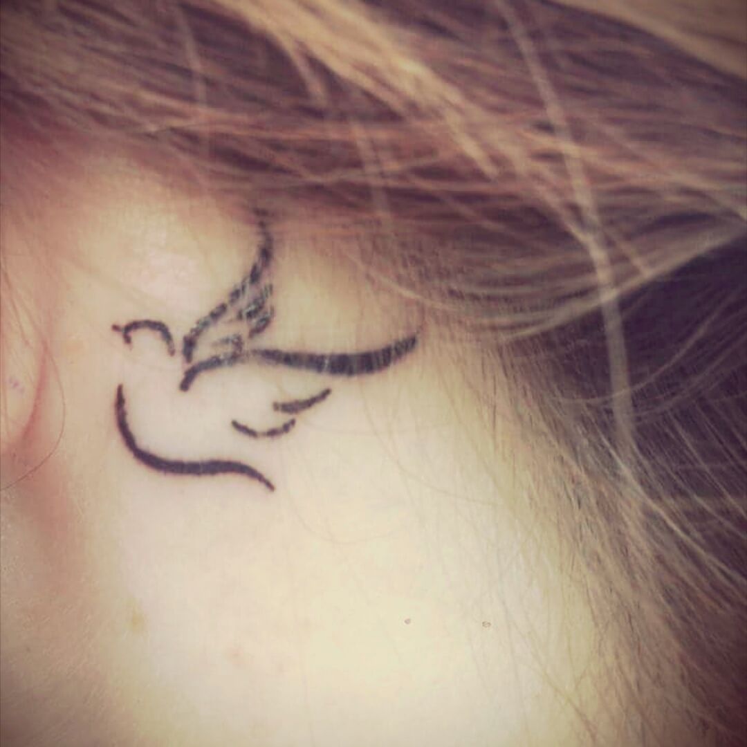 Freedom Bird Tattoo On Back