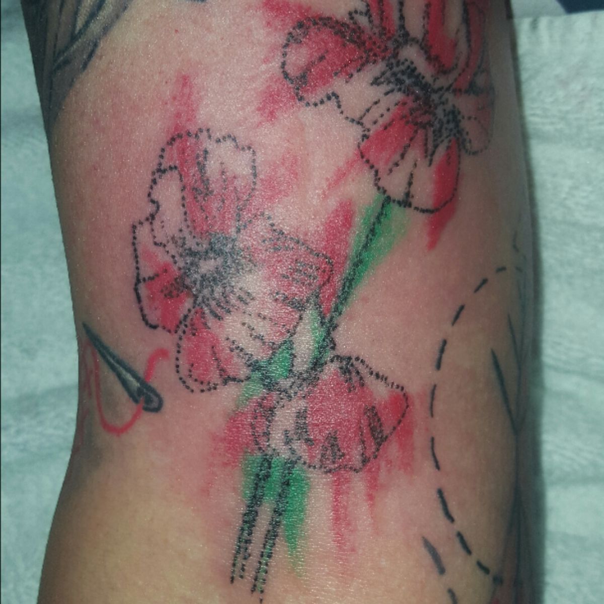 Tattoo uploaded by Andy Dack • Dotwork poppys • Tattoodo