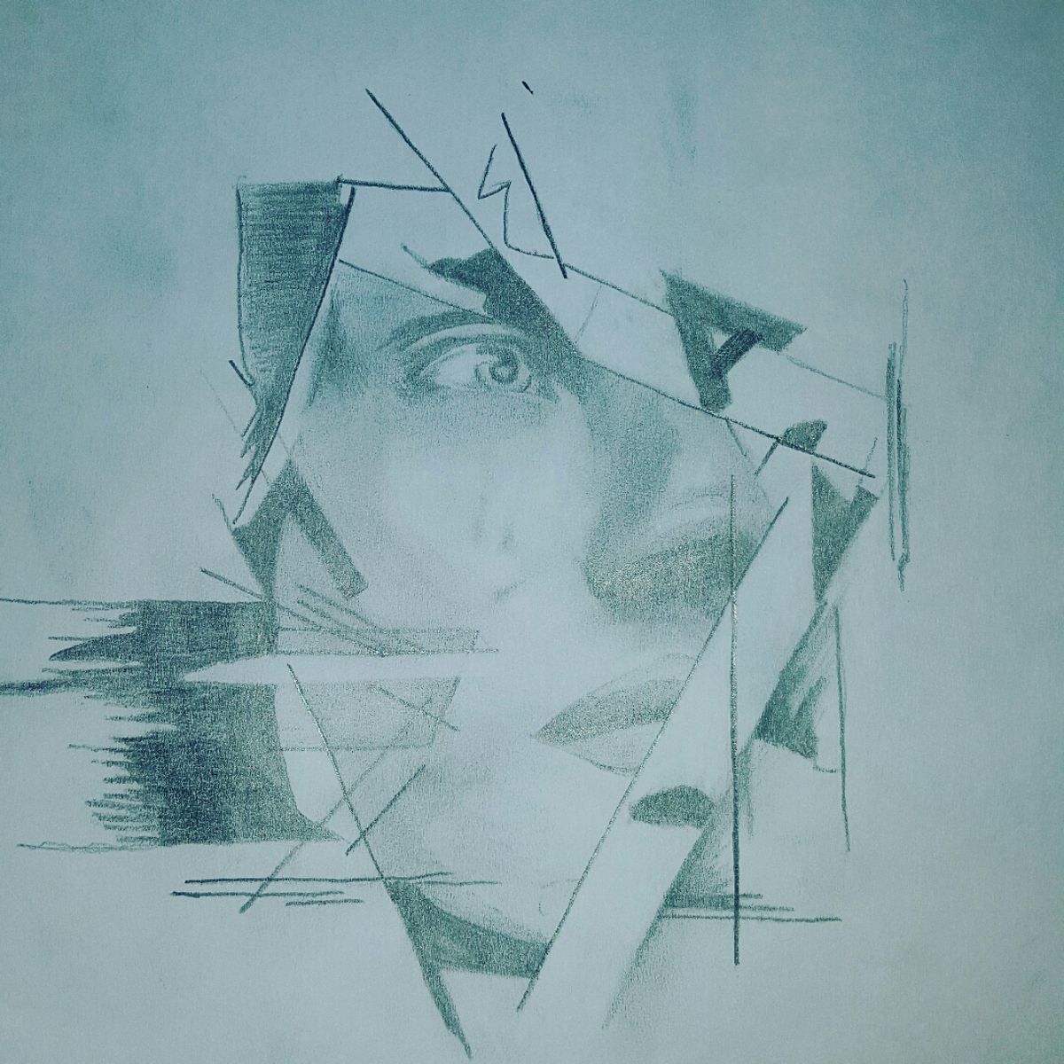 Tattoo uploaded by Andy Dack • Abstract face #face #letters #abstract # ...