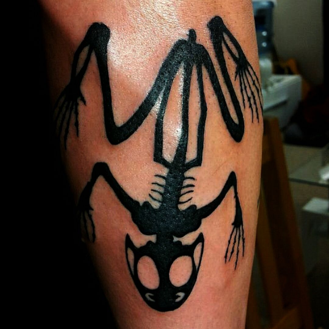 Navy Seal Frog Skeleton Tattoo