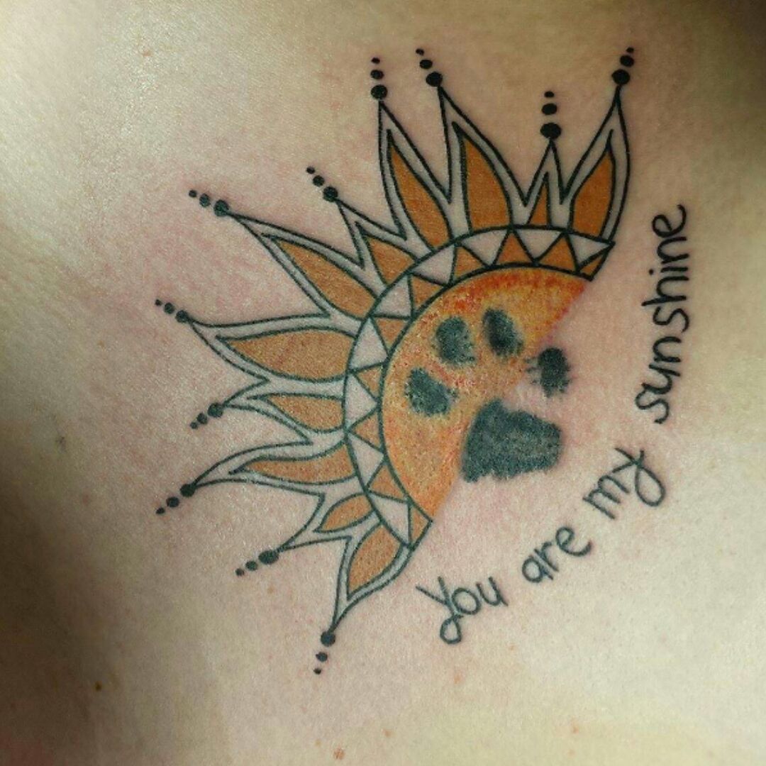 Sun Dog Tattoos Dog And Human Handshake Temporary Tattoo Set Of 3