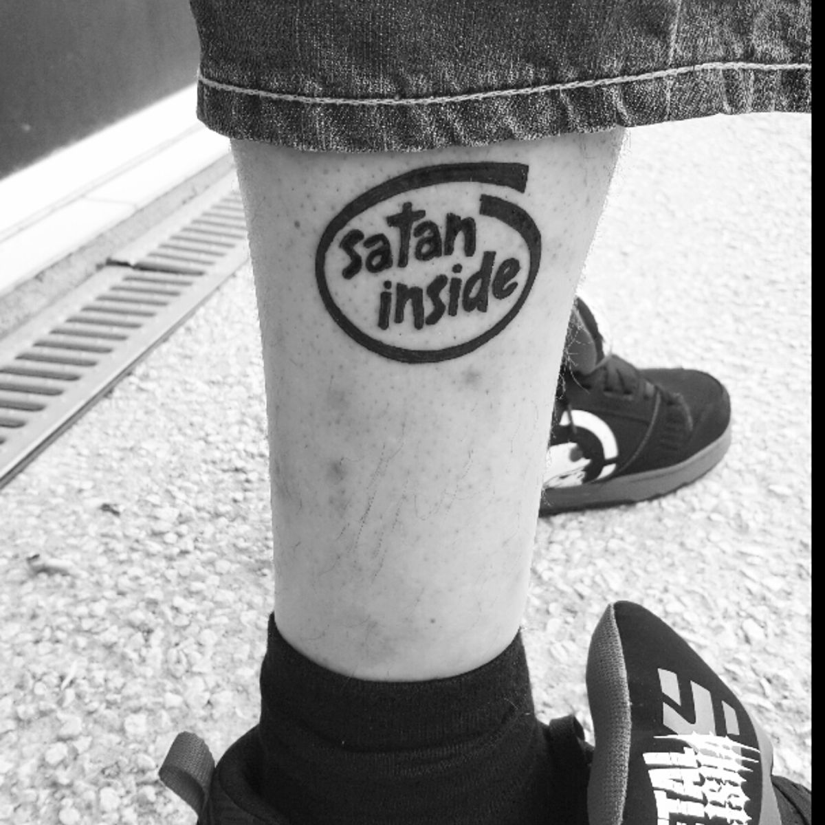 Tattoo uploaded by Lasbi • Satan inside !!! #satanic #satan #funny # ...