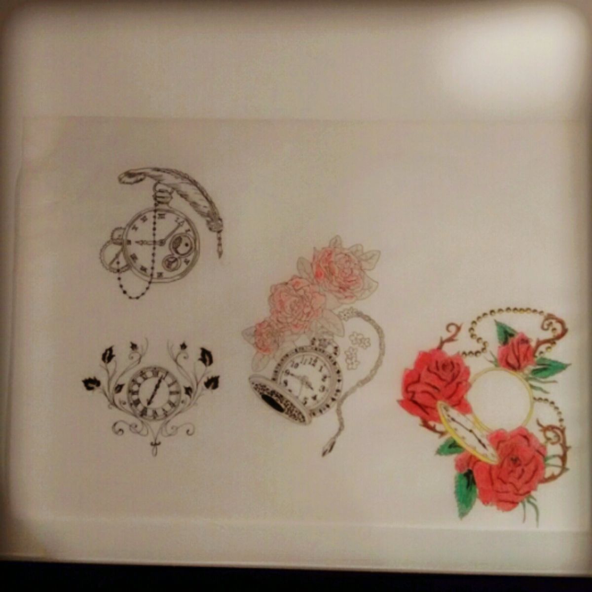 Tattoo uploaded by Noel • Drawing of fob watches • Tattoodo