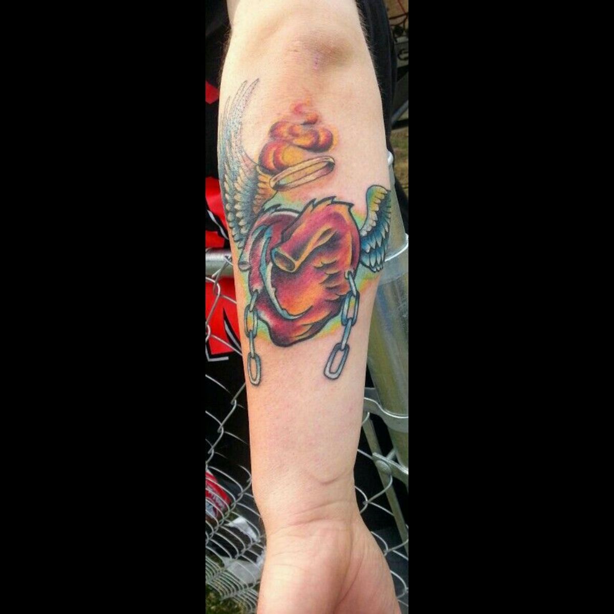 Tattoo uploaded by Vanessa • Evil Brain Angel Heart, i love it! #ebah # ...