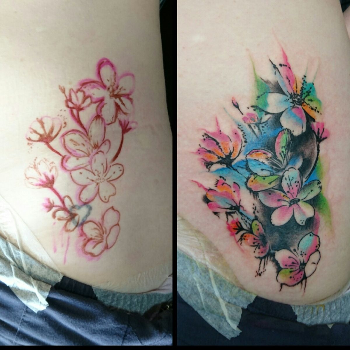 Tattoo uploaded by Shane Gleave • A little cover up I did freehand ...