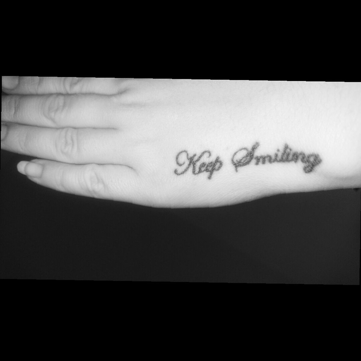 Tattoo uploaded by Danielle • keep Smiling • Tattoodo