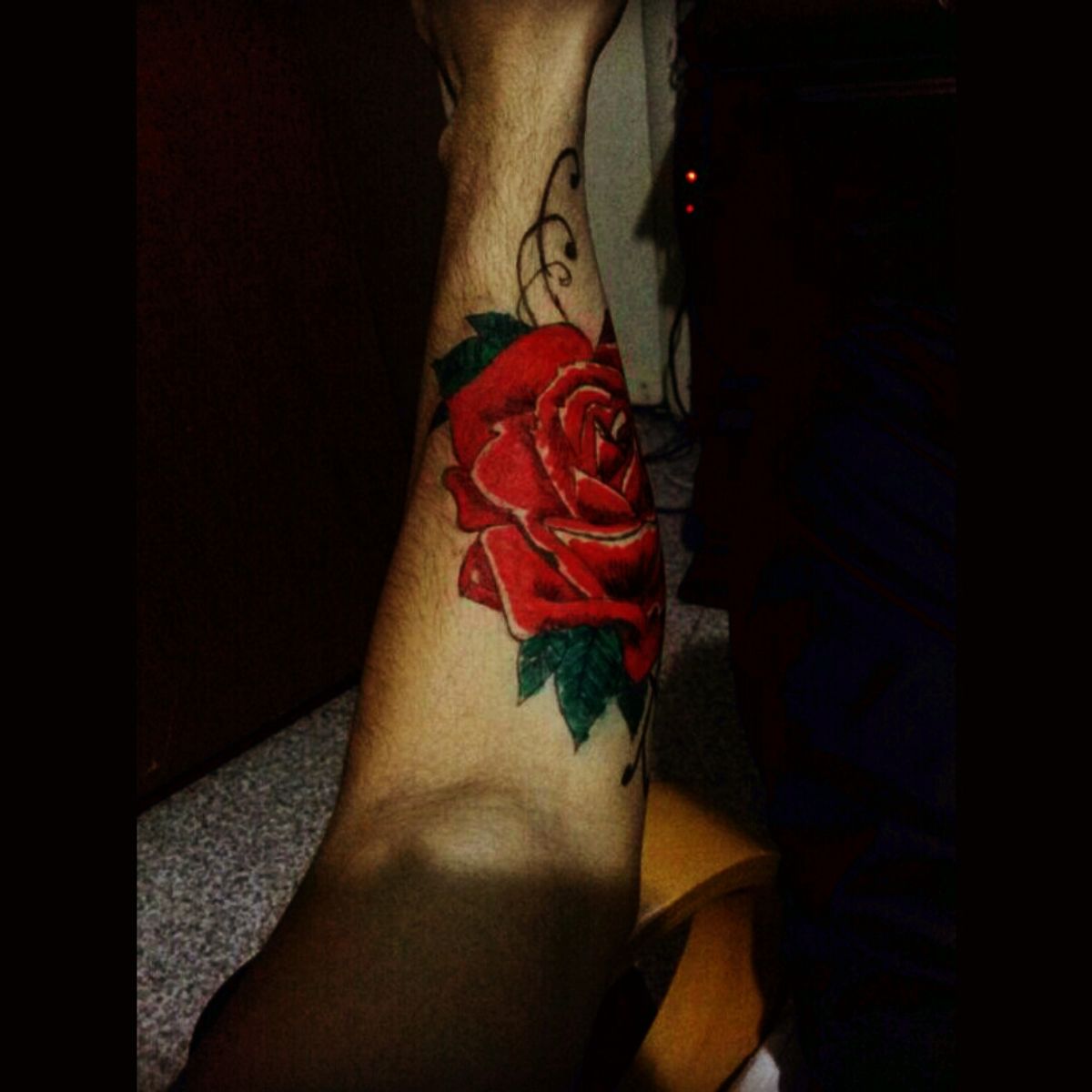 Tattoo uploaded by Jeremy • Free Hand Rose / Sharpies / Left Arm ...