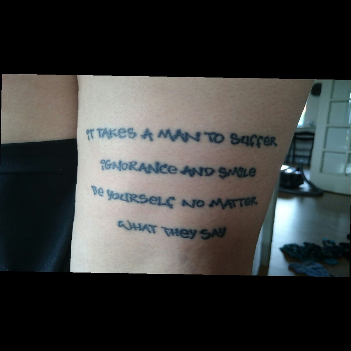 Tattoo uploaded by Anja Beier • En tekst fra sangen Sting - Englishman ...