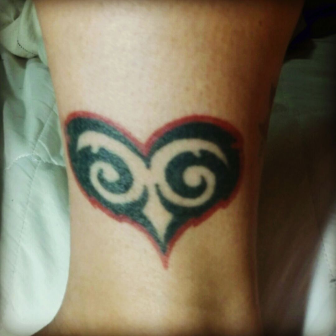 Letter D Tattoo With Heart