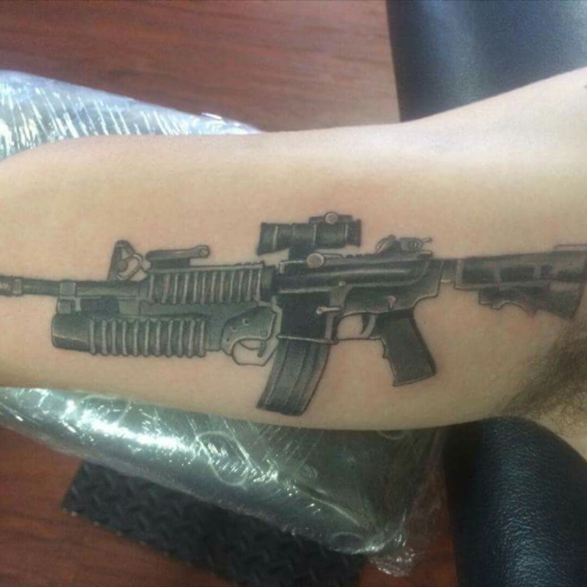 Tattoo uploaded by Tyler • USMC M16 • Tattoodo