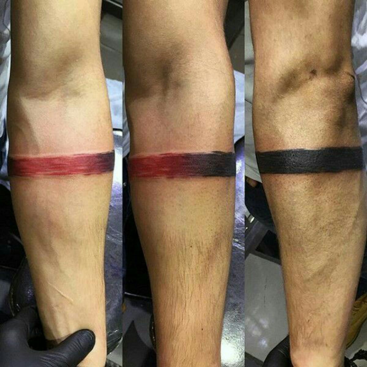 Tattoo uploaded by Holly • I love this black & red gradient #armband ...