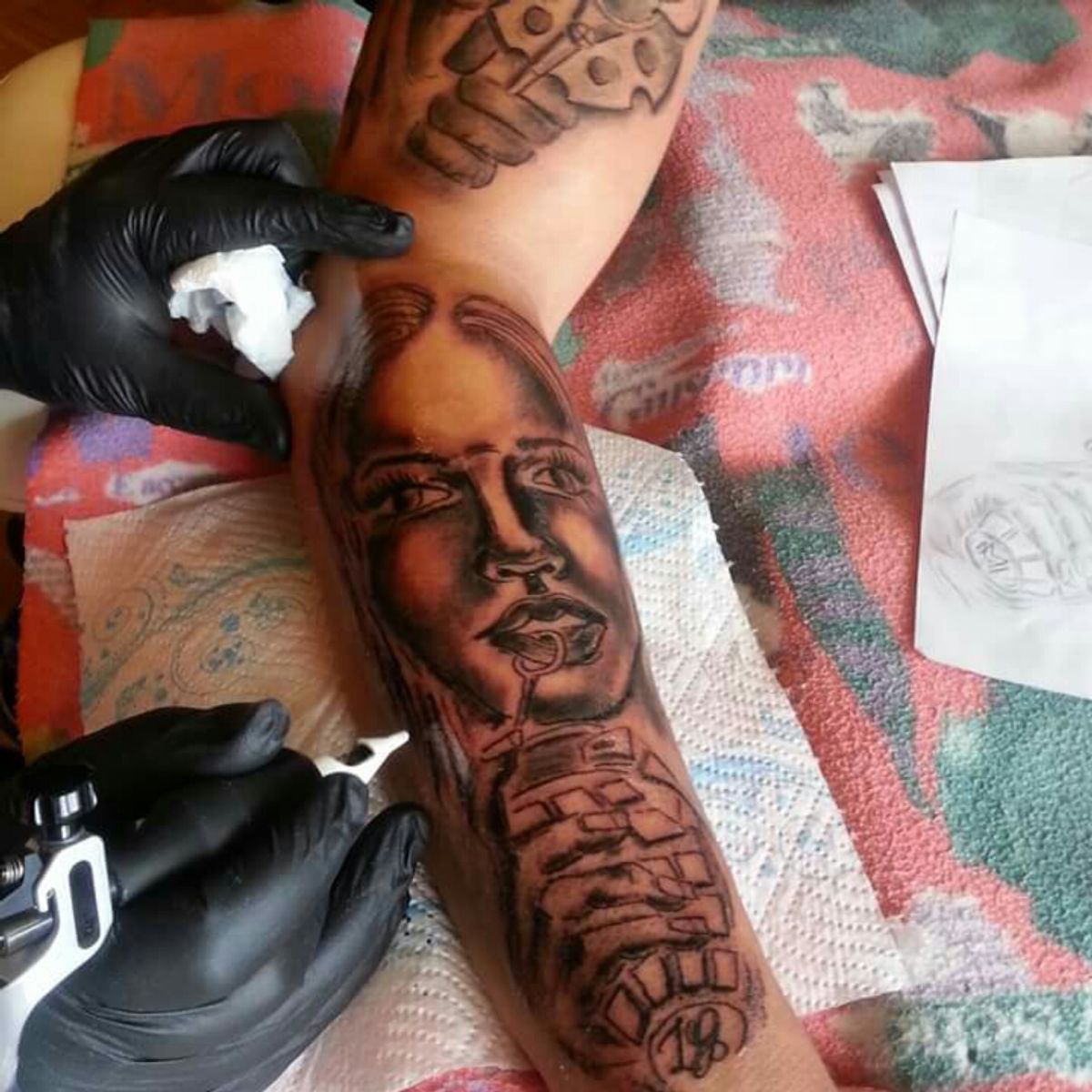 Tattoo uploaded by Mustafa Mucici • Finshing full arme sleve pistolera ...