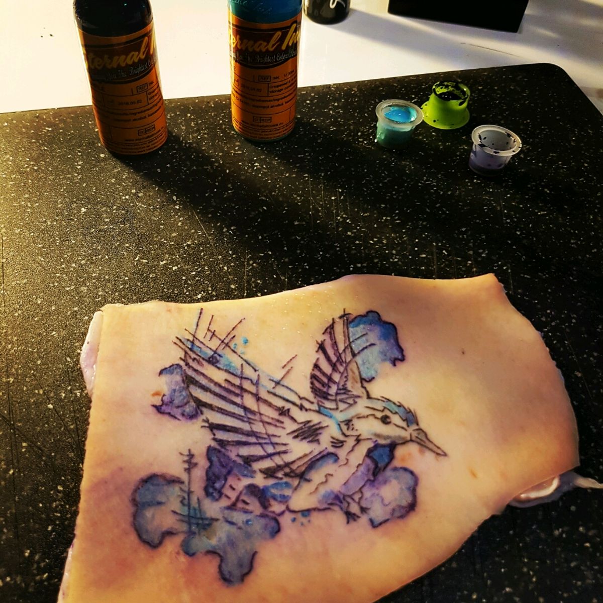 Tattoo uploaded by indainkoupeye@gmail.com • First time color test ...