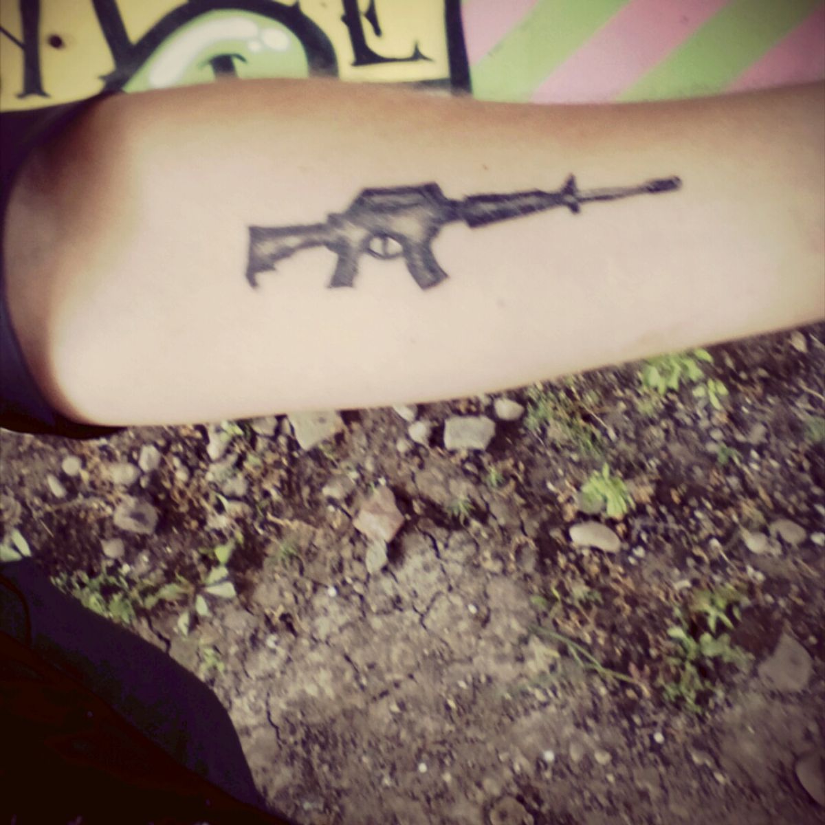 Tattoo uploaded by chesi • M4A1 inked 😍 • Tattoodo